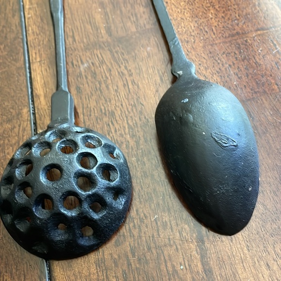 iron spoons | Kitchen | Vintage Set Wrought Iron Kitchen Set | Poshmark